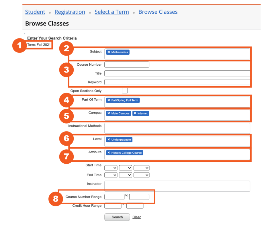 Class Schedule - UT San Antonio One Stop