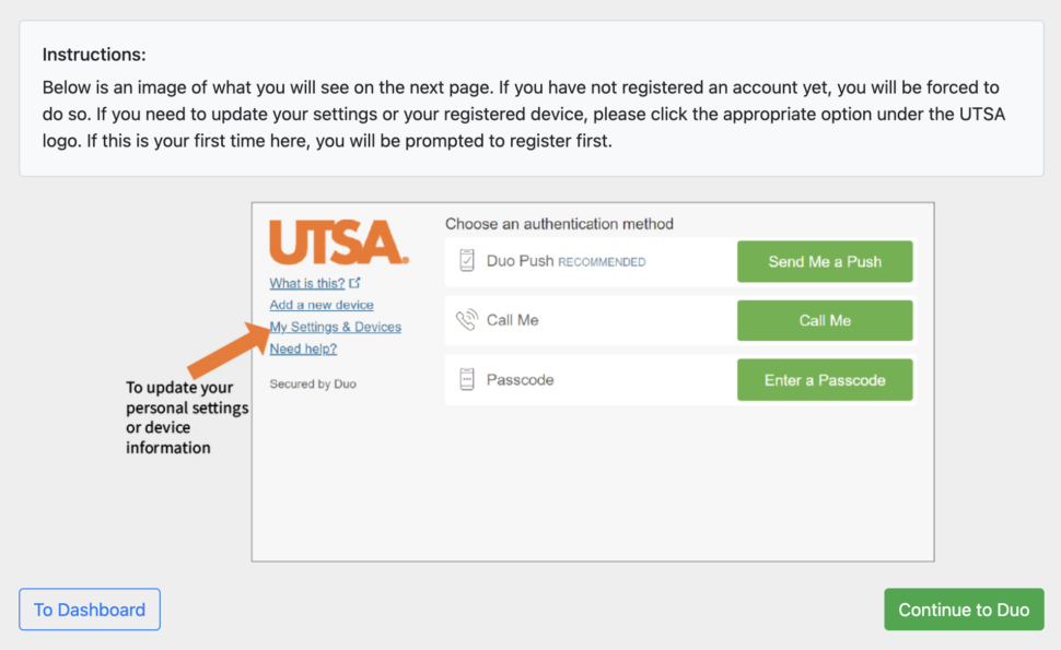 Duo: Two-Factor Authentication - UT San Antonio One Stop